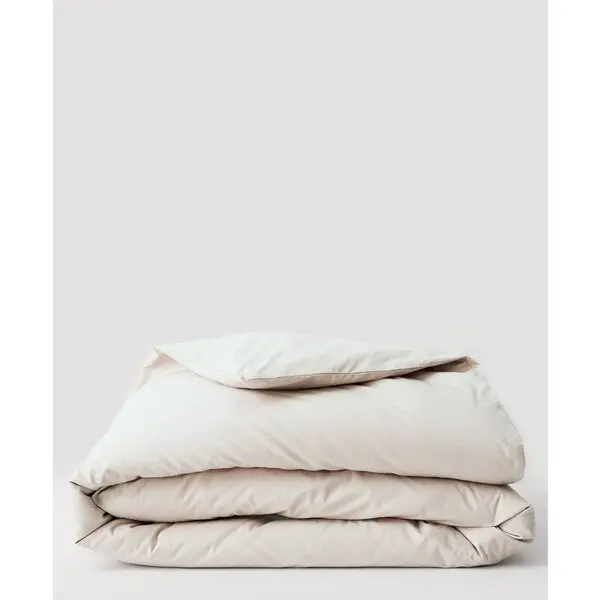 PACT Organic Cool-air Percale Duvet Cover - Bone
