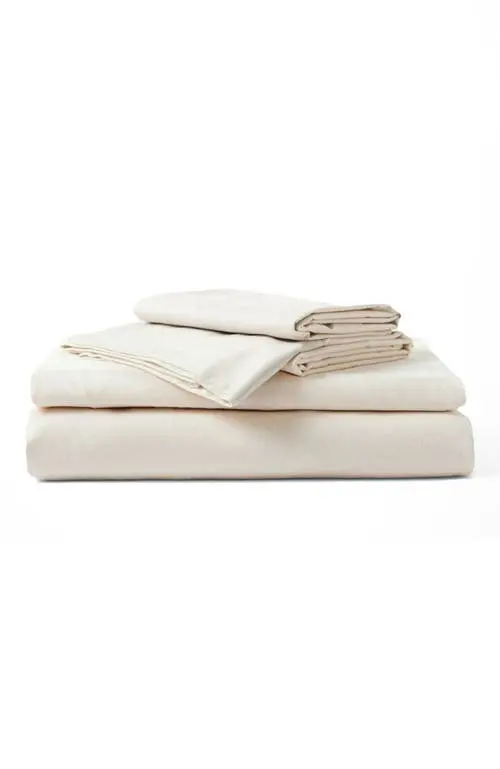 PACT Organic Cotton Organic Room Service Sateen Sheet Set - Bone