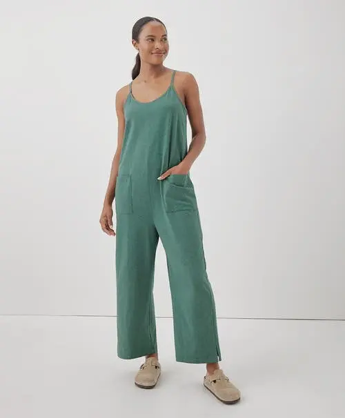PACT Organic Cotton Cool-stretch Lounge Jumpsuit