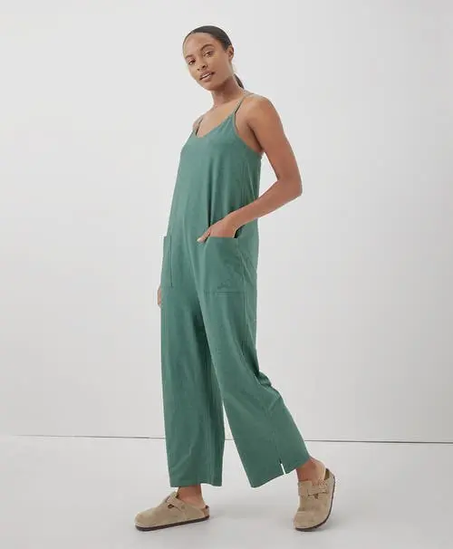 PACT Organic Cotton Cool-stretch Lounge Jumpsuit