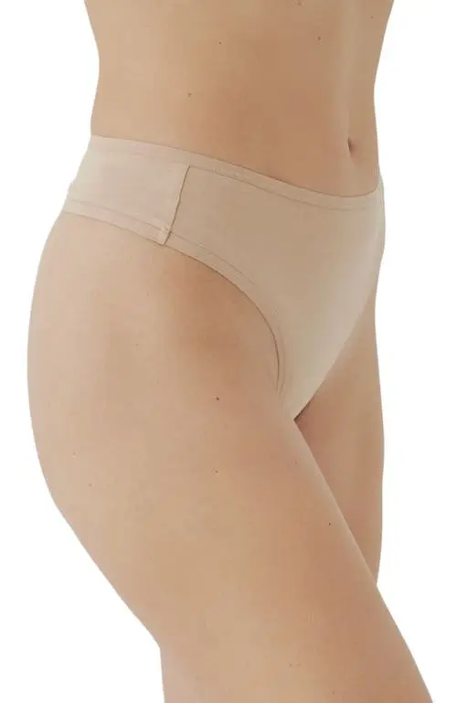 PACT Organic Cotton Everyday High Rise Thong 6-pack - Neutrals