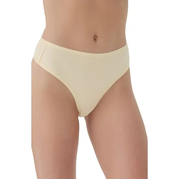 PACT Organic Cotton Everyday High Rise Thong 6-pack - Tourist