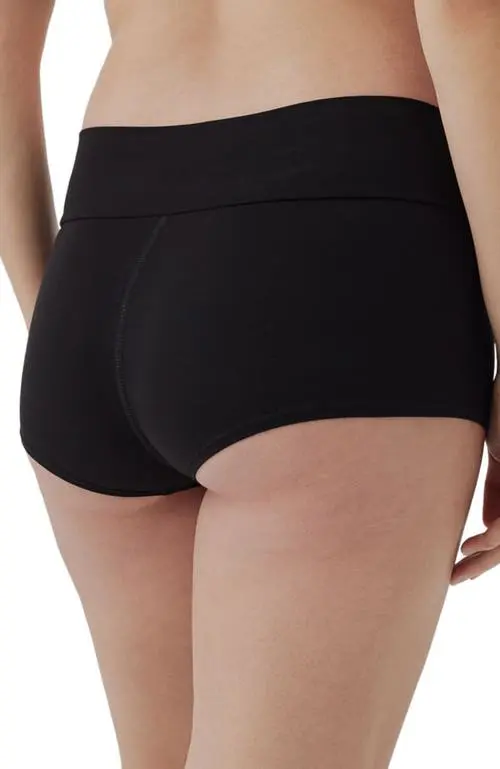 PACT Organic Cotton Maternity Foldover Brief 4-pack - Black
