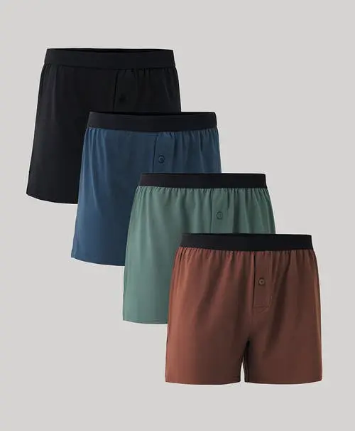 PACT Organic Cotton Knit Boxer 4-pack