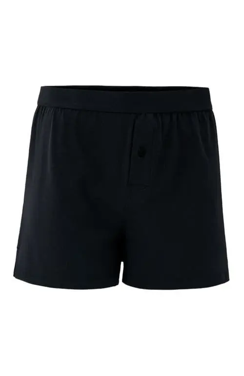 PACT Organic Cotton Knit Boxer 4-pack - Black