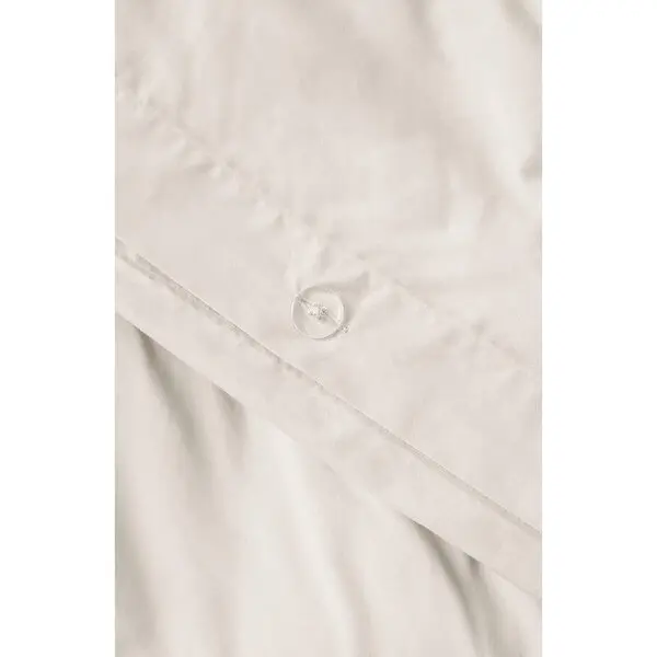 PACT Organic Cotton Organic Room Service Sateen Duvet Cover - Bone