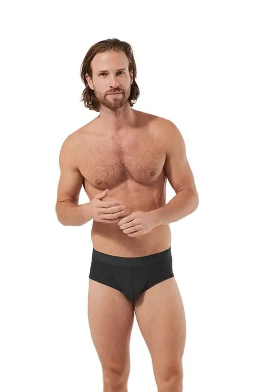 PACT Organic Cotton Brief 4-pack - Black