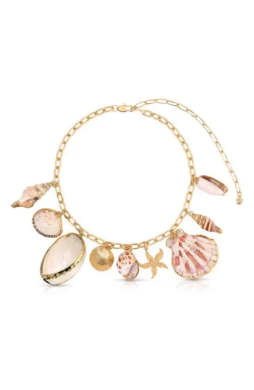 Ettika Private Island Shell Necklace - Gold