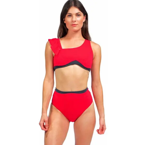 MARY MERCEDES Rafaela Contouring Bikini Top - Red