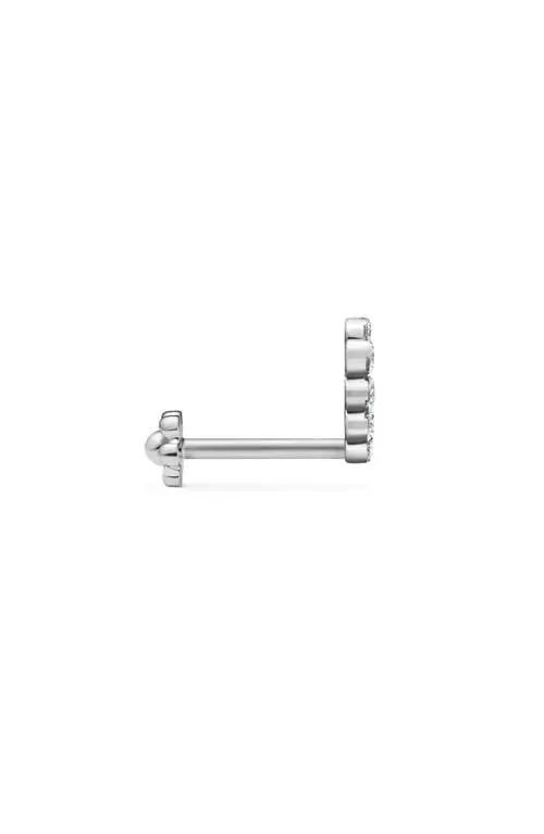 MARIA TASH Single Diamond Arc Stud Earring