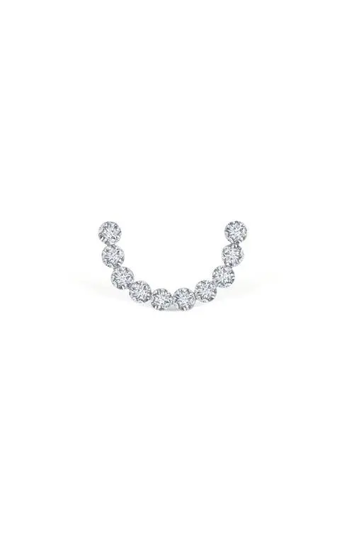 MARIA TASH Single Diamond Arc Stud Earring