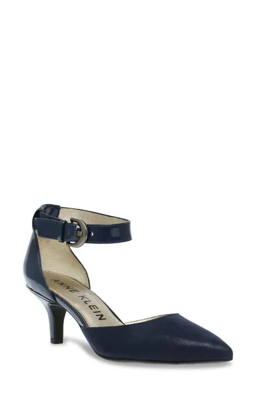 Anne Klein Fabulist Pointed Toe Pump - Navy