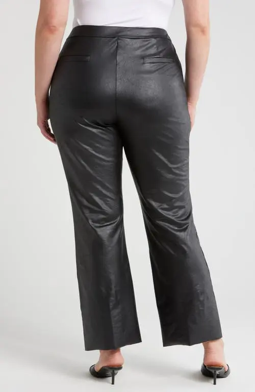 Lyssé Foiled Faux Leather Flare Pants