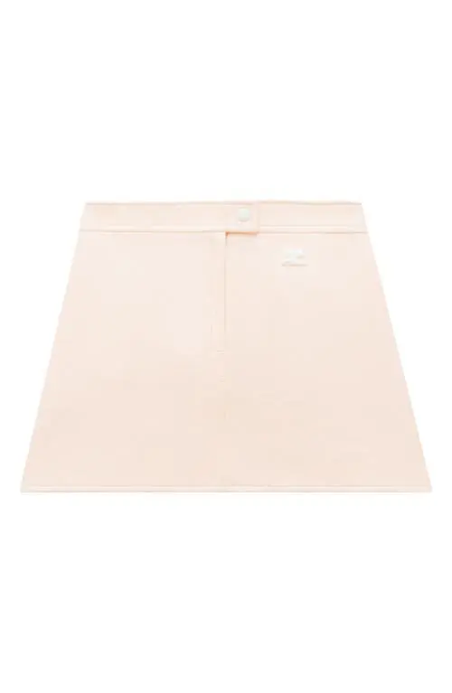 COURREGES Reedition Faux Leather Miniskirt - Pale Pink