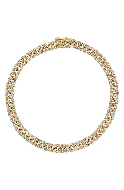 Bony Levy Pavé Diamond Curb Chain Bracelet - 18k Yellow Gold/ Diamond