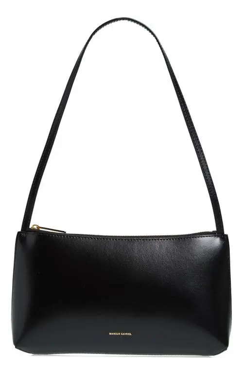 MANSUR GAVRIEL Gaia Leather Shoulder Bag - Black/ Flamma