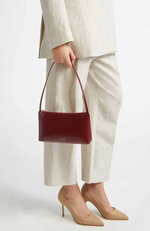 MANSUR GAVRIEL Gaia Leather Shoulder Bag - Claret
