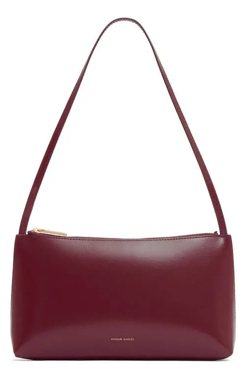MANSUR GAVRIEL Gaia Leather Shoulder Bag - Claret