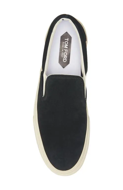 TOM FORD Jude Suede Slip-on Sneakers