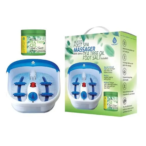 PURSONIC Foot Spa Massager With Tea Tree Foot Scrub - Blue