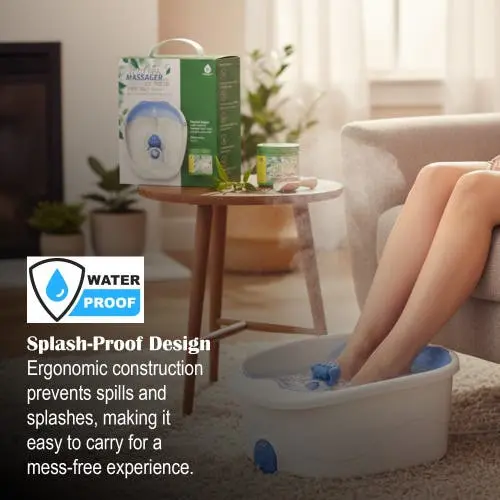 PURSONIC Foot Spa Massager With Tea Tree Foot Scrub - Blue