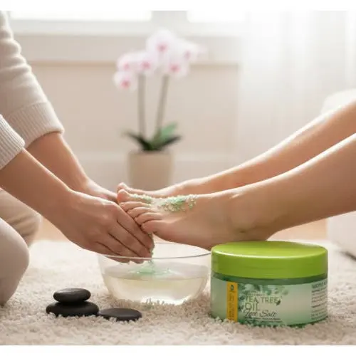 PURSONIC Foot Spa Massager With Tea Tree Foot Scrub - Blue