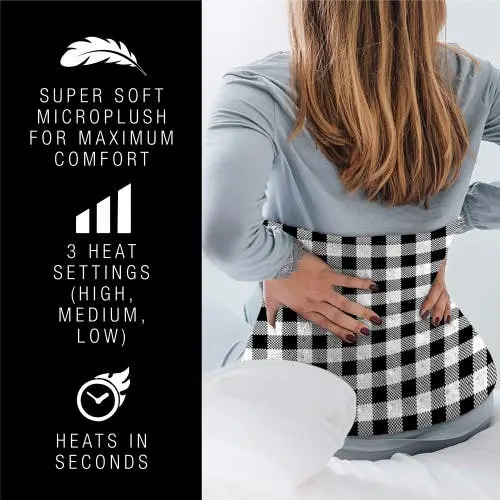 PURSONIC Extra Extra Large Electric Heating Pad - Checkers Pattern