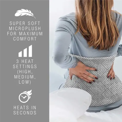 PURSONIC Extra Extra Large Electric Heating Pad - Grey