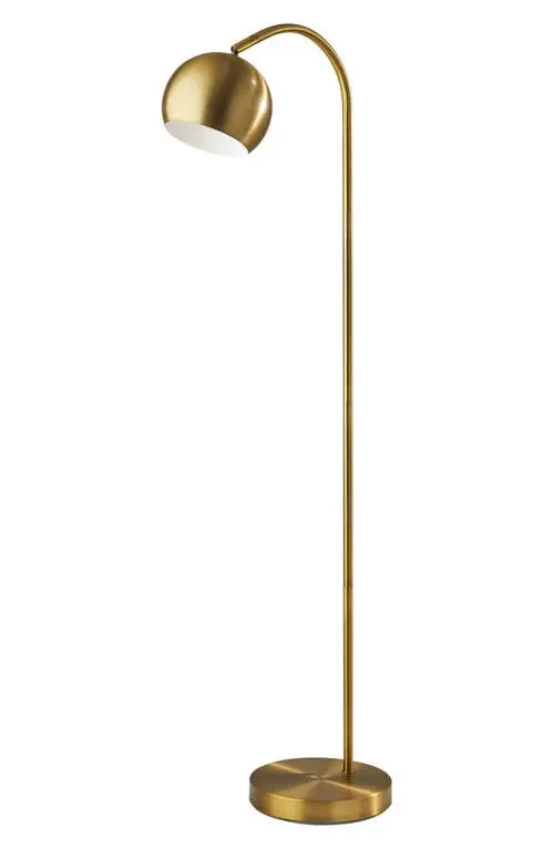 ADESSO Emerson Floor Lamp - Antique Brass