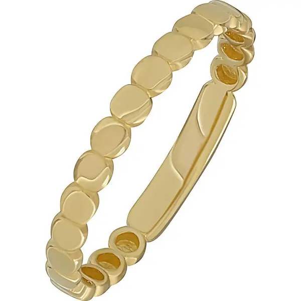 Bony Levy 14k Gold Beaded Stacked Ring - 14k Yellow Gold