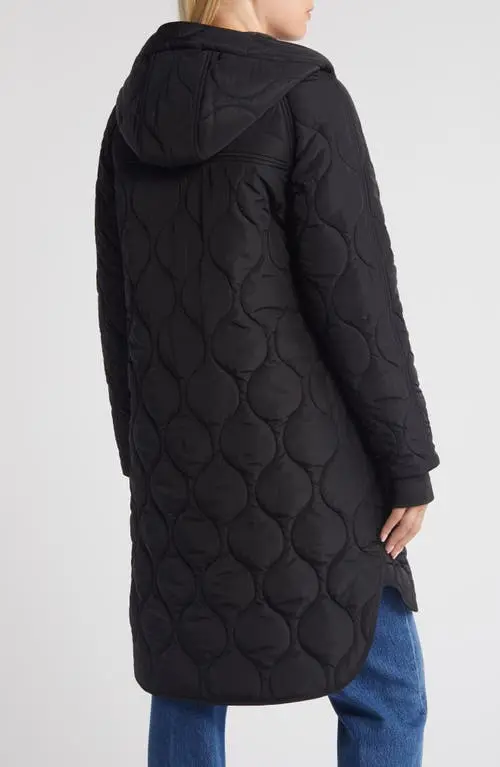 Bcbgmaxazria Onion Quilted Hooded Coat