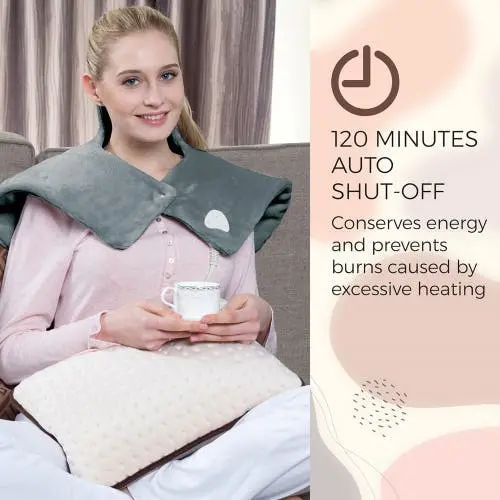 PURSONIC Neckl & Shoulder Heating Pad - Grey