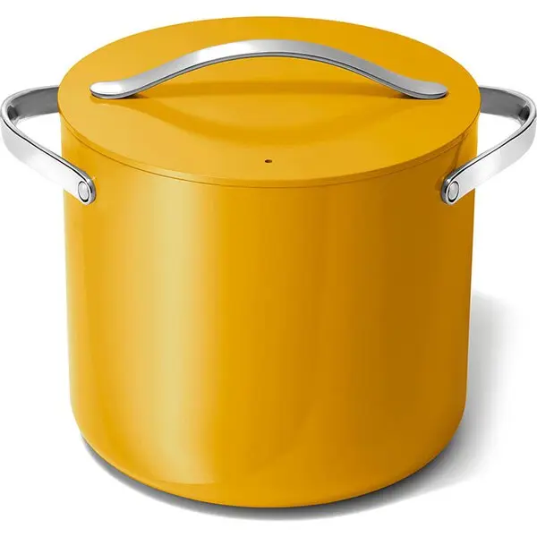 CARAWAY Nonstick Ceramic 12-quart Stockpot With Lid - Marigold
