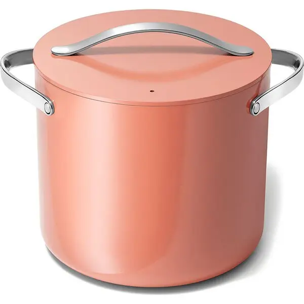CARAWAY Nonstick Ceramic 12-quart Stockpot With Lid - Perracotta