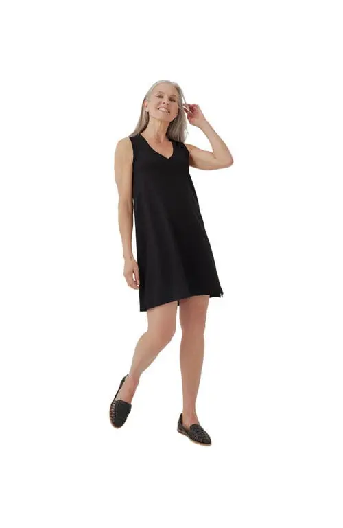 PACT A-line Tank Dress - Black