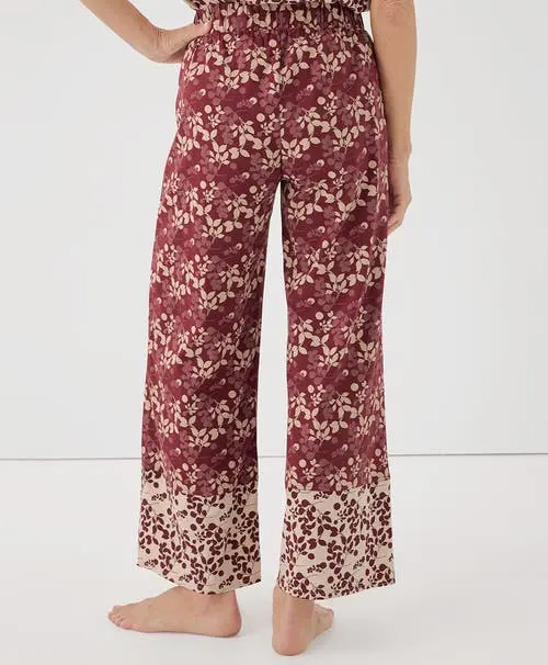 PACT Organic Staycation Sleep Pant - Berry Sprigs