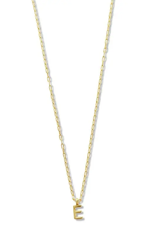 Argento Vivo Initial Pendant Necklace - Gold - E