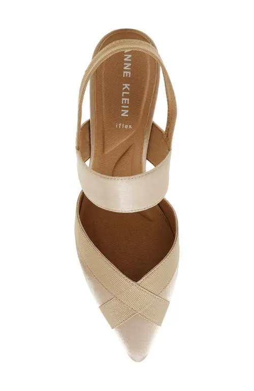 Anne Klein Ireland Kitten Heel Pumps - Natural