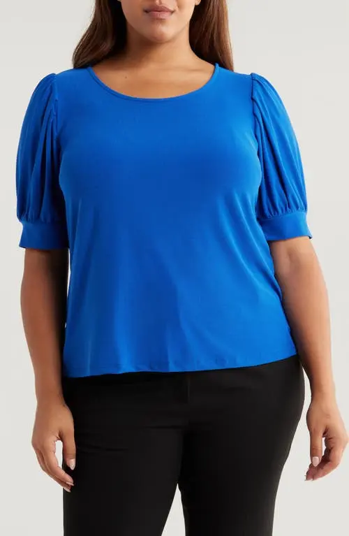 CECE DUPRAZ Puff Sleeve Top - Deep Royal Blue