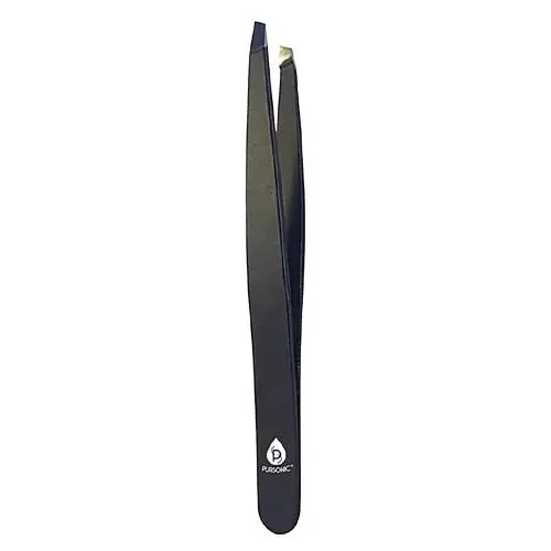 PURSONIC Salon Grade Slant Tip Tweezer - Black