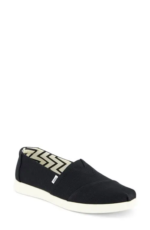 Toms Alpargata Plus Slip-on - Black/white