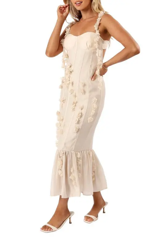PETAL & PUP Appliqué Dress - Cream