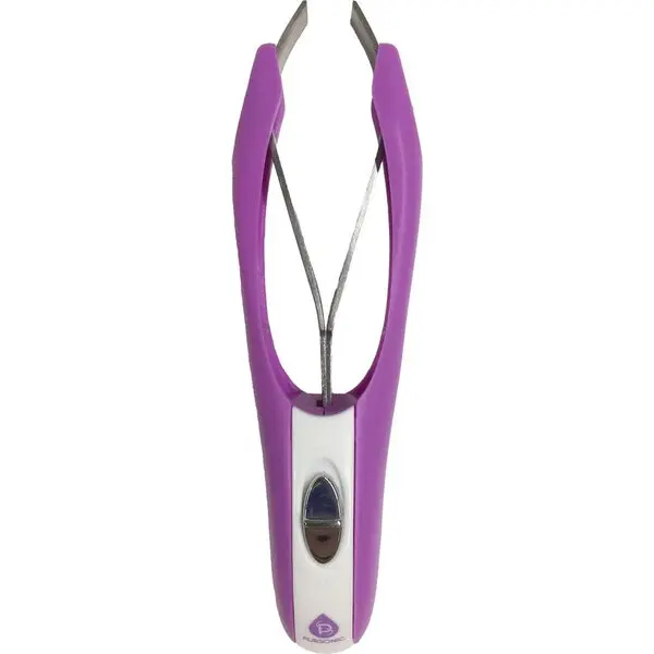 PURSONIC Automatic Retractable Slant Tweezers - Purple