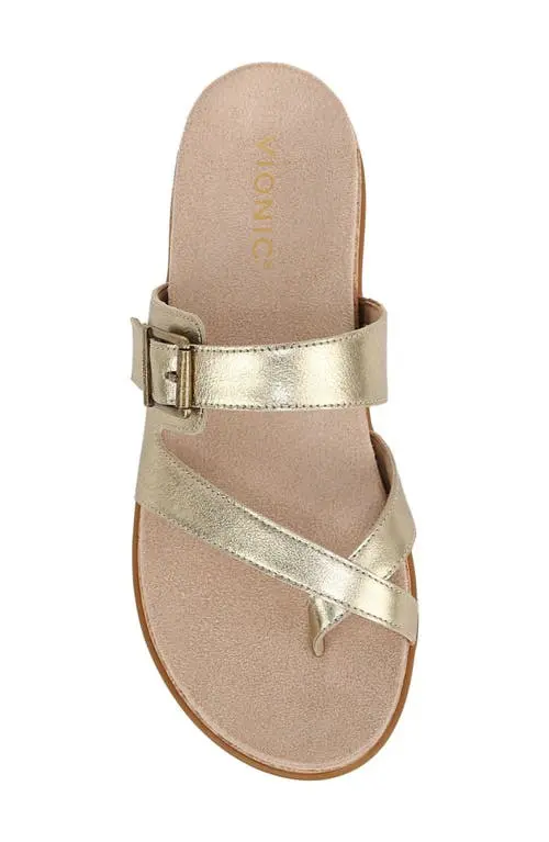Vionic Carmela Platform Sandal - Gold