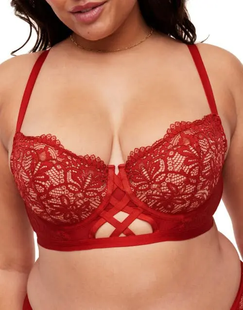 ADORE ME Diara Contour Balconette Bra - Dark Red