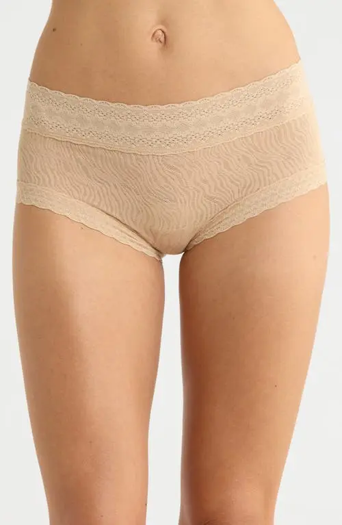 MEUNDIES Allover Lace Hipster Briefs - Latte Zebra