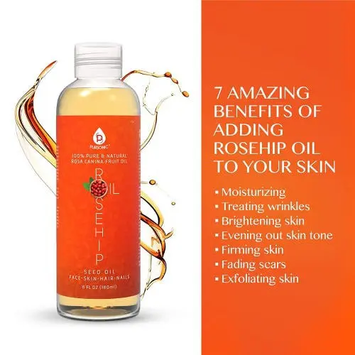 PURSONIC 100% Pure Rosehip Oil 6 Oz