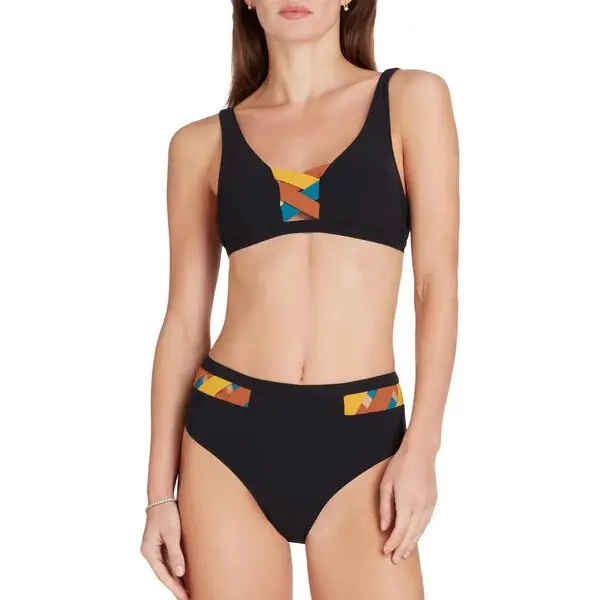 VALIMARE Martinique High-waist Bikini Bottom - Black