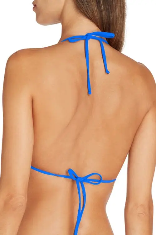 VALIMARE Ibiza Bandage Triangle Bikini Top - Blue