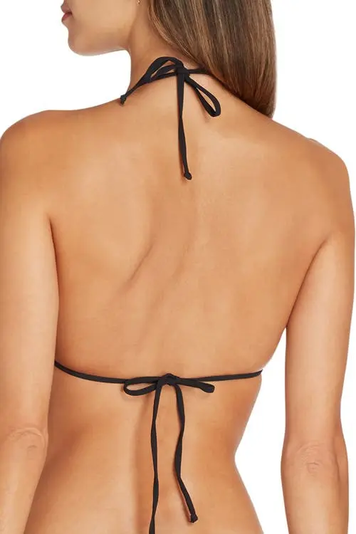 VALIMARE Ibiza Bandage Triangle Bikini Top - Black
